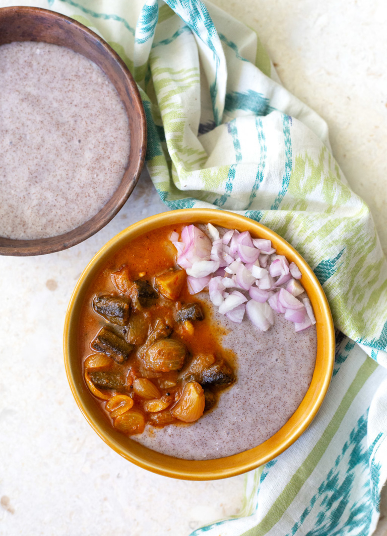 The Blurry Lime | RAGI KOOZH (FERMENTED FINGER MILLET AND RICE PORRIDGE)