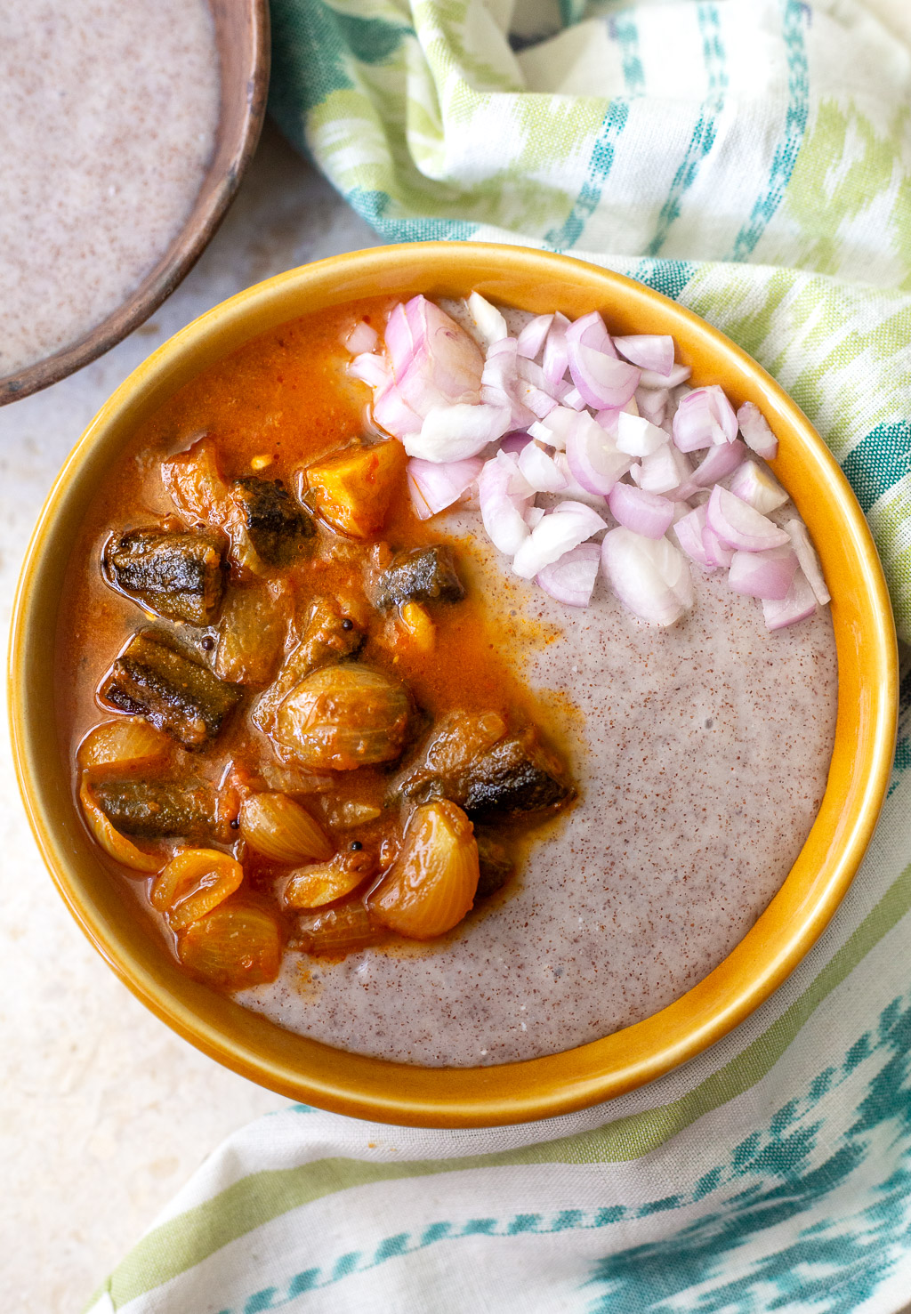 RAGI KOOZH FERMENTED FINGER MILLET AND RICE PORRIDGE The Blurry Lime