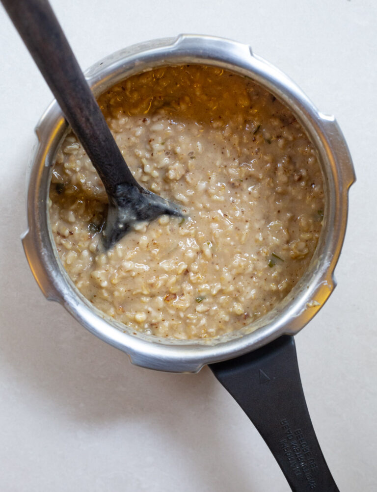 The Blurry Lime | OATMEAL CONGEE WITH MUSHROOMS